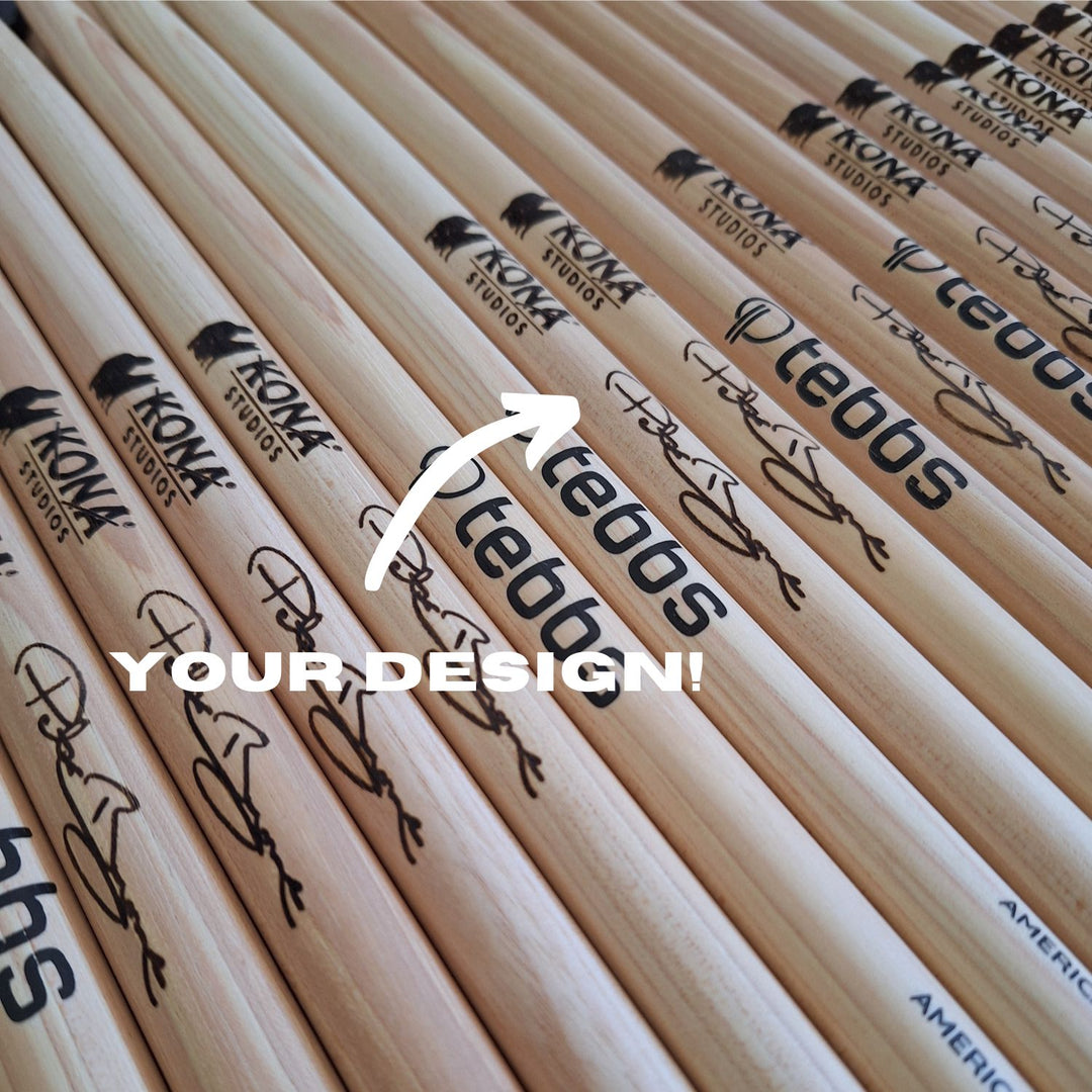 Drumsticks-Design für deine Band-Drumsticks » Jetzt online loslegen – tebbs-drumsticks